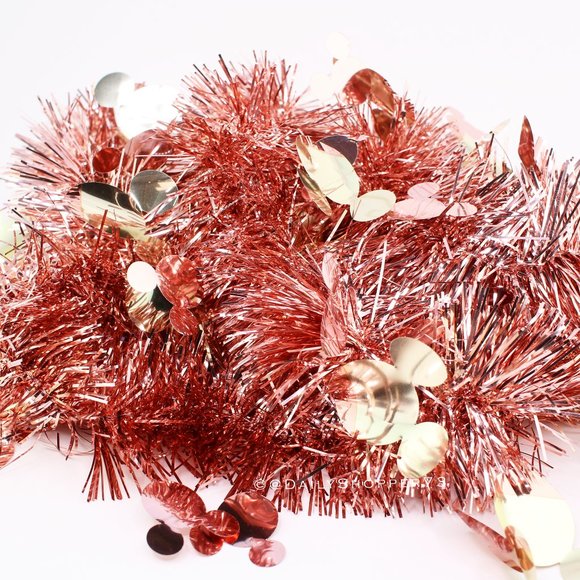 Disney | Holiday | Disney Mickey Mouse Pink Rose Gold Tinsel Garland ...
